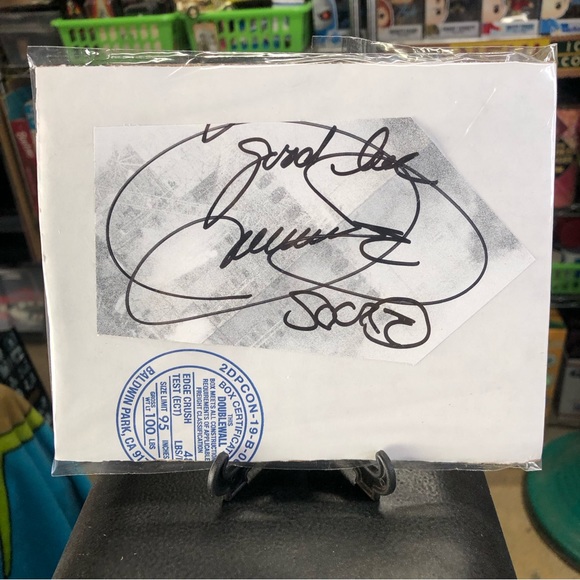 Other | Mick Foley Socko Signed Cut Autograph Wwf Legend | Poshmark